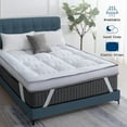 Ang Qi Queen Mattress Topper, Cooling Pillow Top Extra Thick Pad with ...