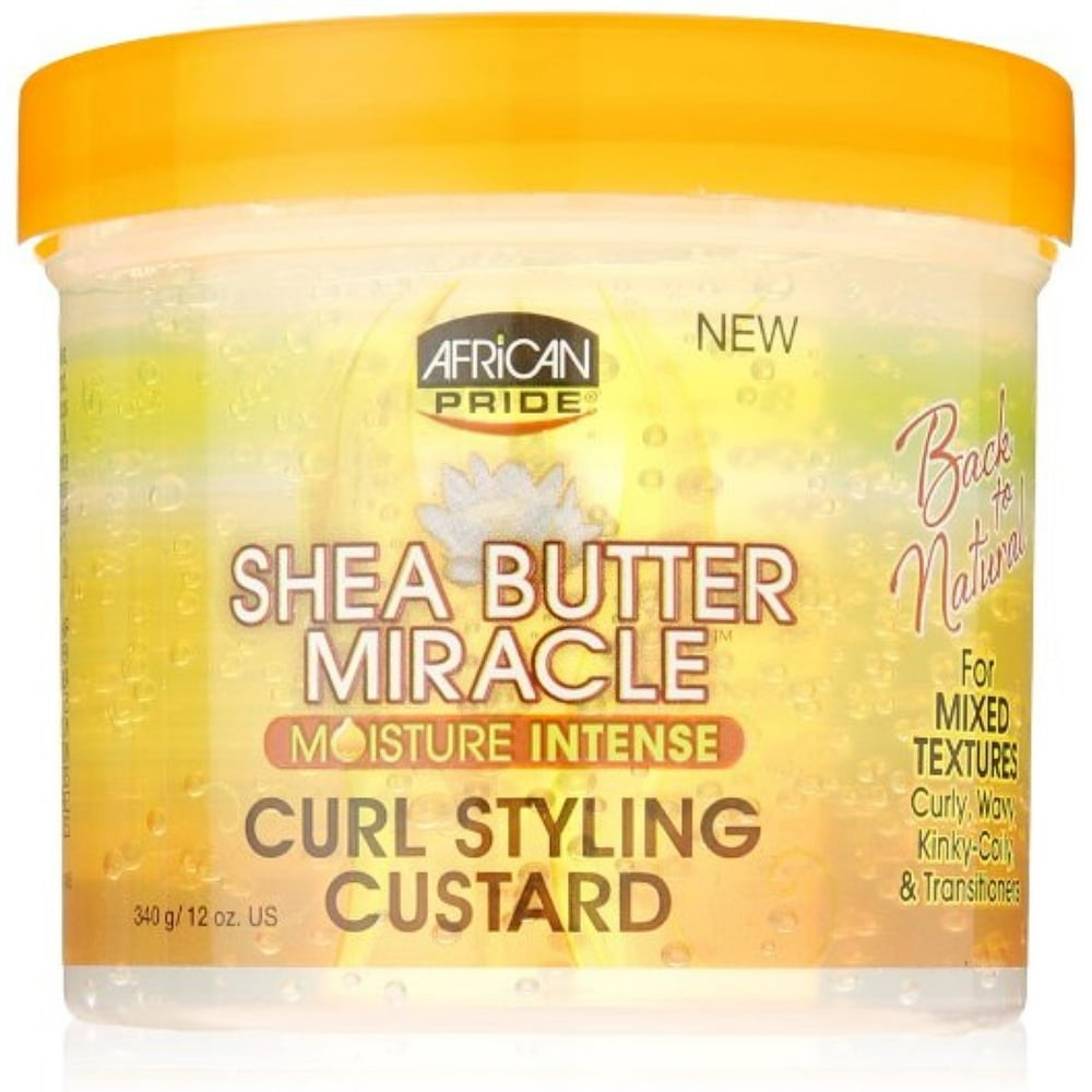 African Pride Shea Butter Miracle Moisture Intense Curl Styling Custard ...