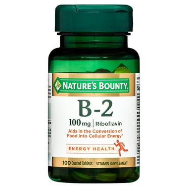 Nature's Blend Vitamin B-2 Tablets, 100 mg, 100 Count - Walmart.com