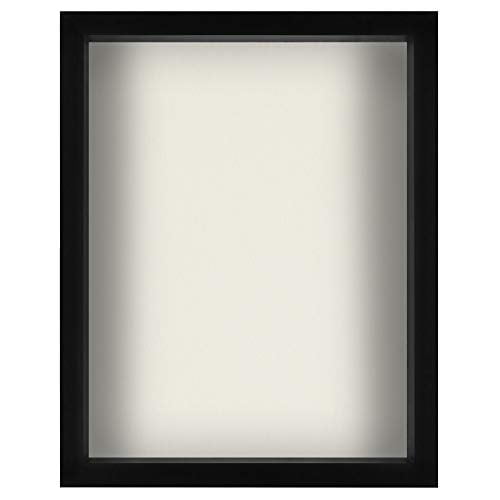 Americanflat Black Shadow Box Frame with Soft Linen Back | Displays ...