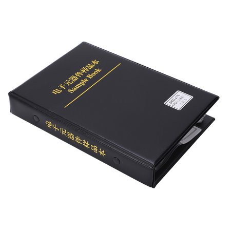 Plastic Resistors Assortment Sample Book 170 Value Black 0402 Series ...