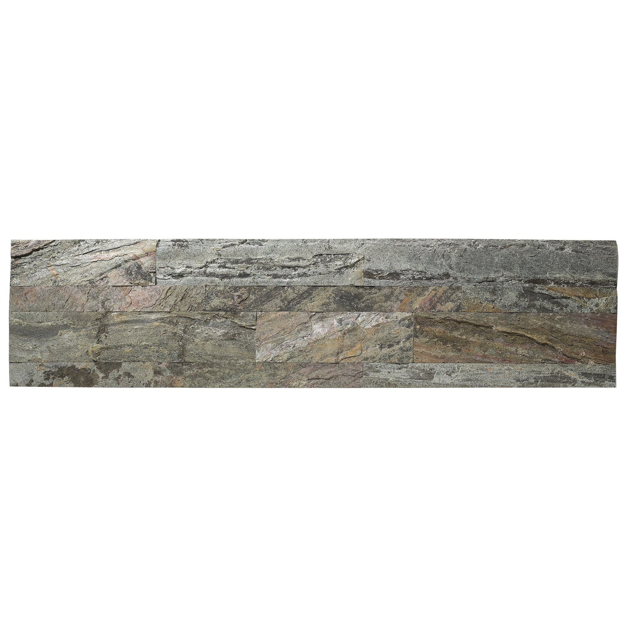 Aspect Peel and Stick Stone Overlay Kitchen Backsplash - Weathered ...