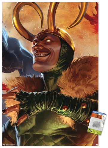 Marvel Comics - Loki - Siege Cover #1 Wall Poster with Push Pins, 22. ...