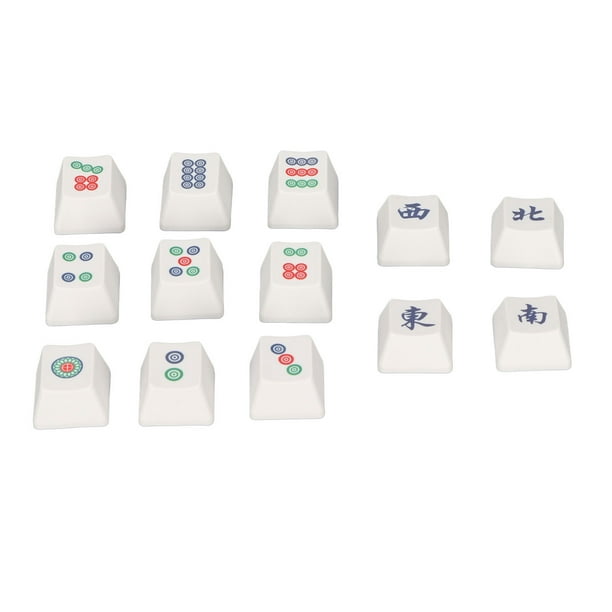 13 Pcs Gaming Keycaps 13 Key Personalized Chinese Style Mahjong Shape ...
