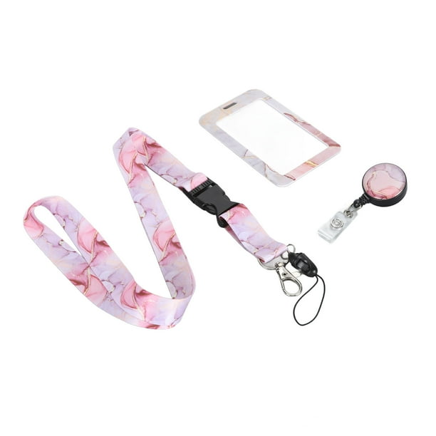 ID Badge Holder, Easy To Operate Practical Retractable Vertical ID ...