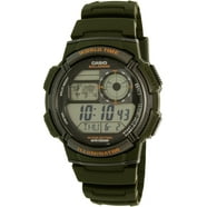 Casio Men's Wide Face Digital Tan Resin Strap Watch - Walmart.com