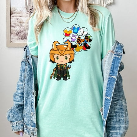 UPC 462450610732 - Loki Variant With Balloons Lady Loki Shirt Disney ...