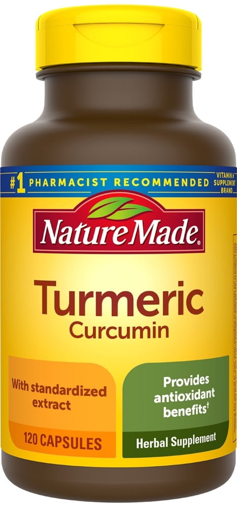 Nature Made Turmeric Curcumin Value Size -- 120 Capsules - Walmart.com