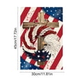 4th of July Garden Flag 12x18", Red White Blue Double Sided Welcome ...