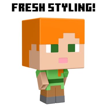 Minecraft Zoglin Mini Action Figure, Mob Head Minis Toy with Pixelated ...