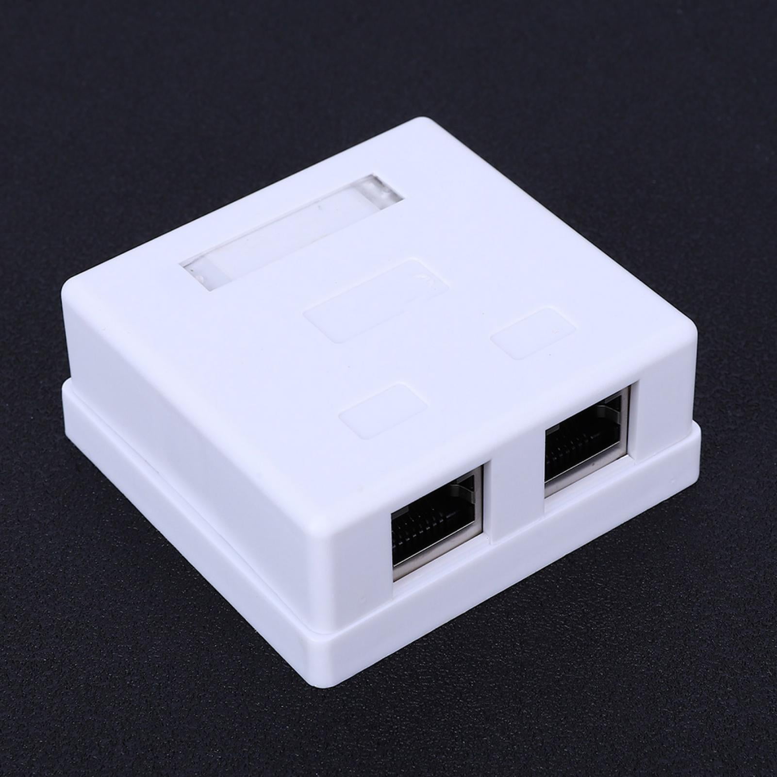 Adaptador de conector de pared Keystone Jack Box, Super 5 Shield RJ45 ...