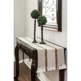 Sticky Toffee Cotton Table Runner, Diamond Pattern, Tan, 14x72 in ...