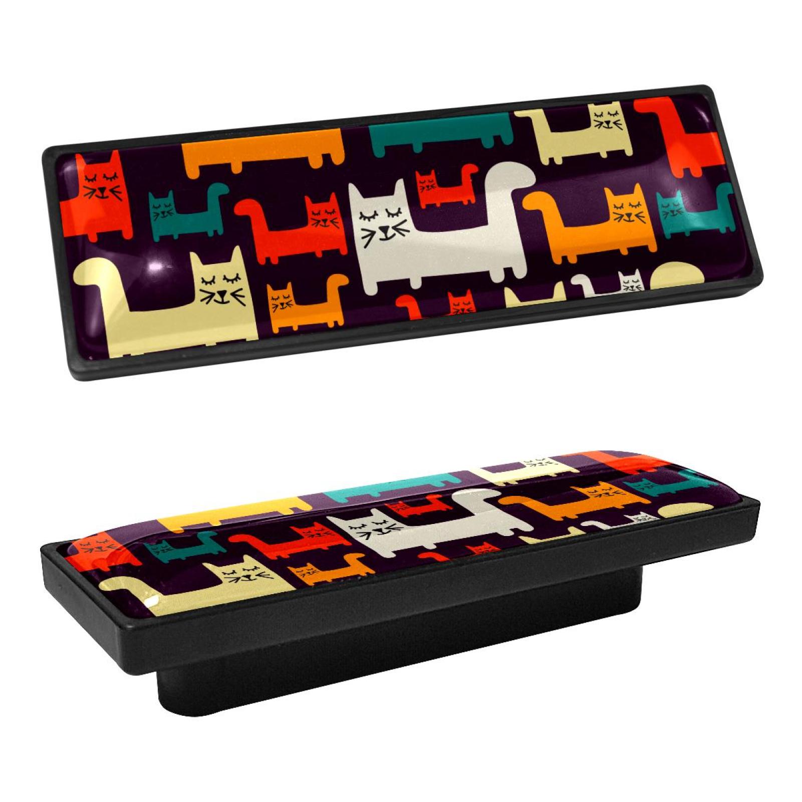 4 Pcs Rectangle Cabinet Handle Cupboard Knob Drawer Pulls Handle ...