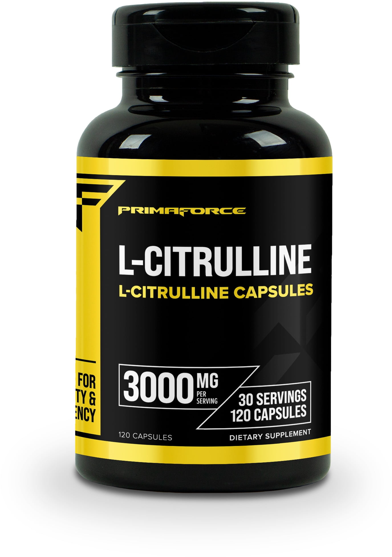 PrimaForce L-Citrulline 3000mg, 120 Capsules, 30 Servings - Walmart.com