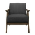 Free Shipping! OakvillePark Ecola Modern Accent Chair, Dark Gray Fabric ...