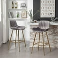 Gold Stools (Green) Stools with Seat Height 24 inches Counter Height ...