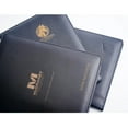 Black Leather Deluxe Letter-Size Zip-Around Portfolio - Walmart.com