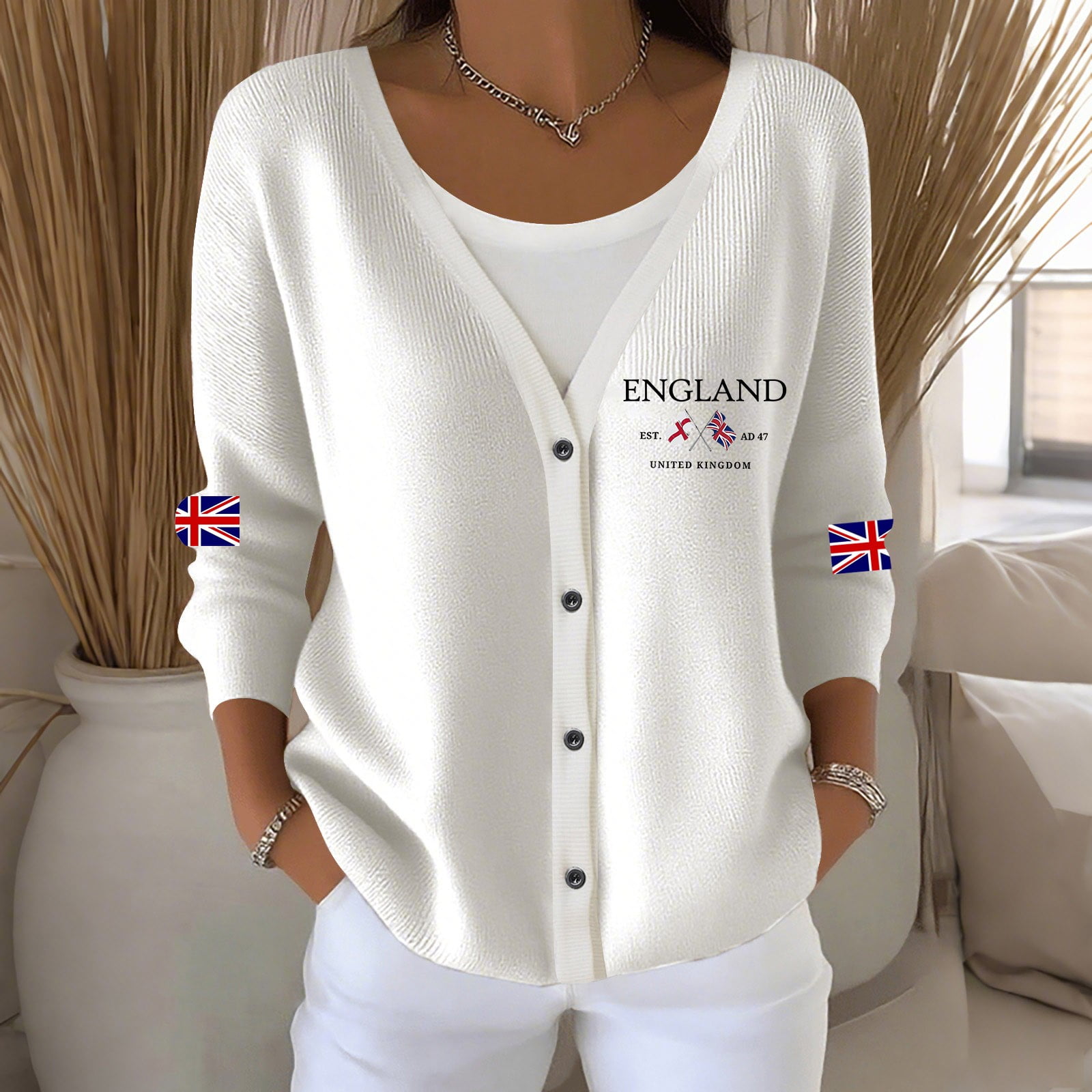 Click here for Chaochao Elegant Long Sleeve Knitted Cardigan Swea... prices