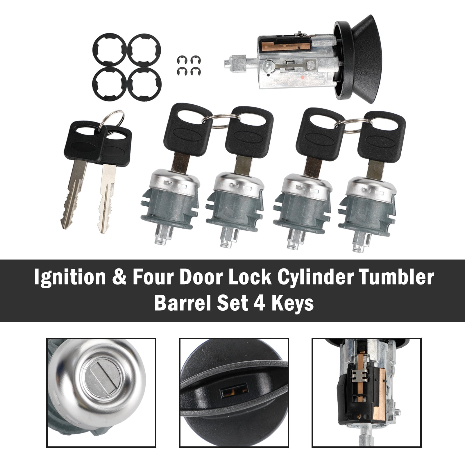 Motor Genic Ignition & Four Door Lock Cylinder Tumbler Barrel 4 Keys ...