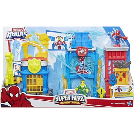 Playskool Heroes Marvel Super Hero Adventures Spider-Man Web-Quarters ...