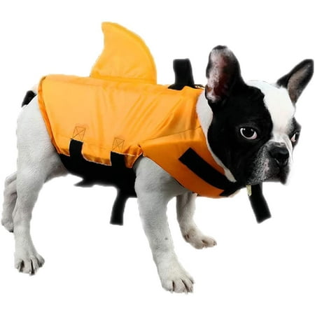 Shark Life Jackets for Dogs, Blue, Orange, Swimwear for Cats Orange ...