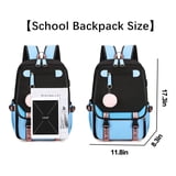 SANMADROLA Waterproof School Backpack, Heavy Duty Kids Bookbag with USB ...