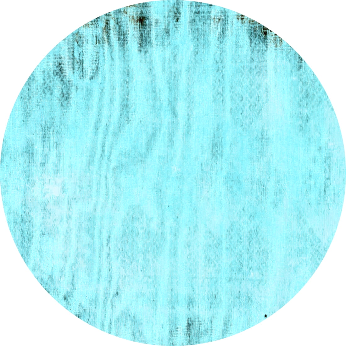 Ahgly Company Indoor Round Solid Light Blue Modern Area Rugs, 5' Round ...