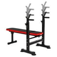 BalanceFrom LX400 Adjustable Olympic Workout Bench with Squat Rack ...