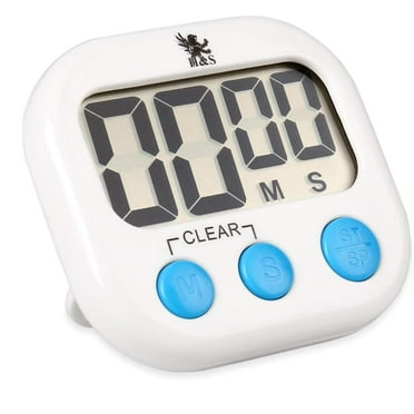 Mainstays Digital Kitchen Timer, Magnetic Countdown Count up Timer with ...