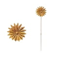 QuanTara Rustic Metal Daisy Garden Stake – Weathered Iron Flower Yard ...