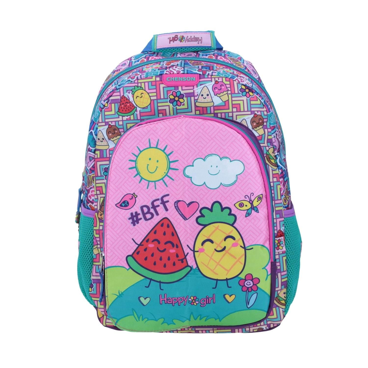 Mochila Grande Morado Chenson Happy Girl Primaria ARLET para niña Porta ...