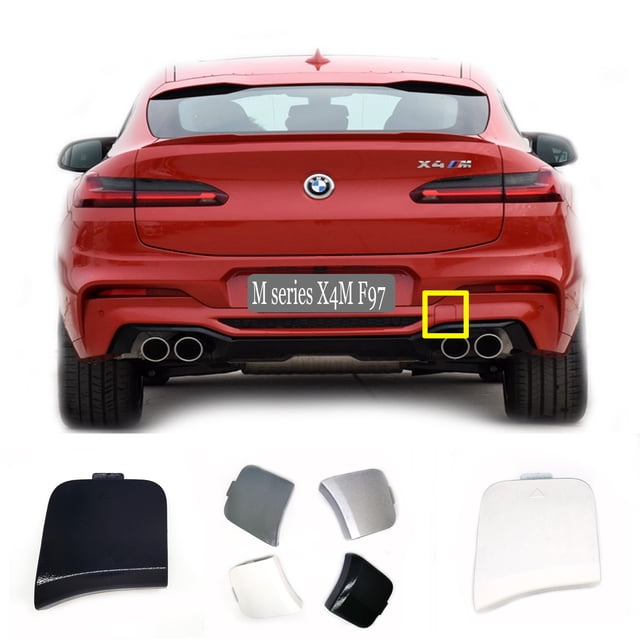 Trimla Rear Tow Cover for 19-21 BMW M series X4M X4 M F98 2019 2020 ...