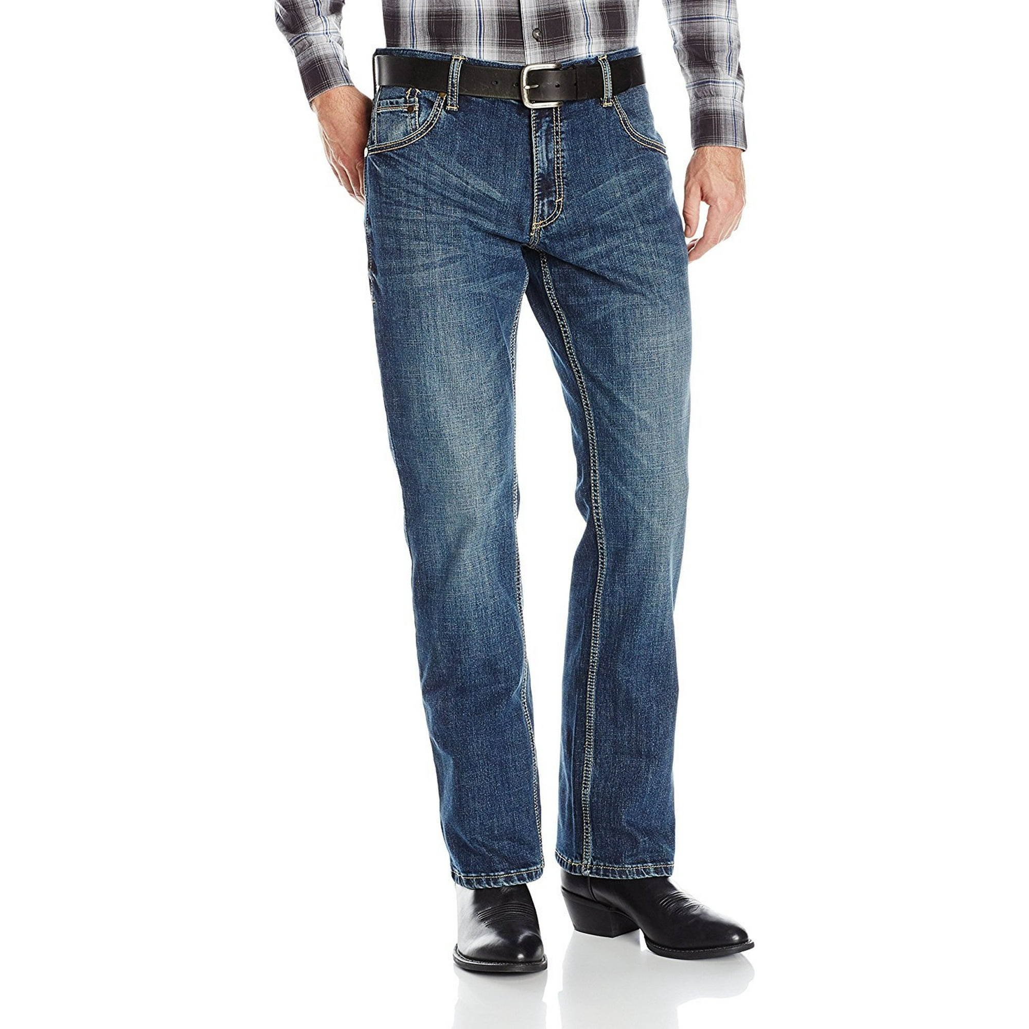 Click here for Wrangler Mens Retro Slim Fit Boot Cut Jean  Layton... prices