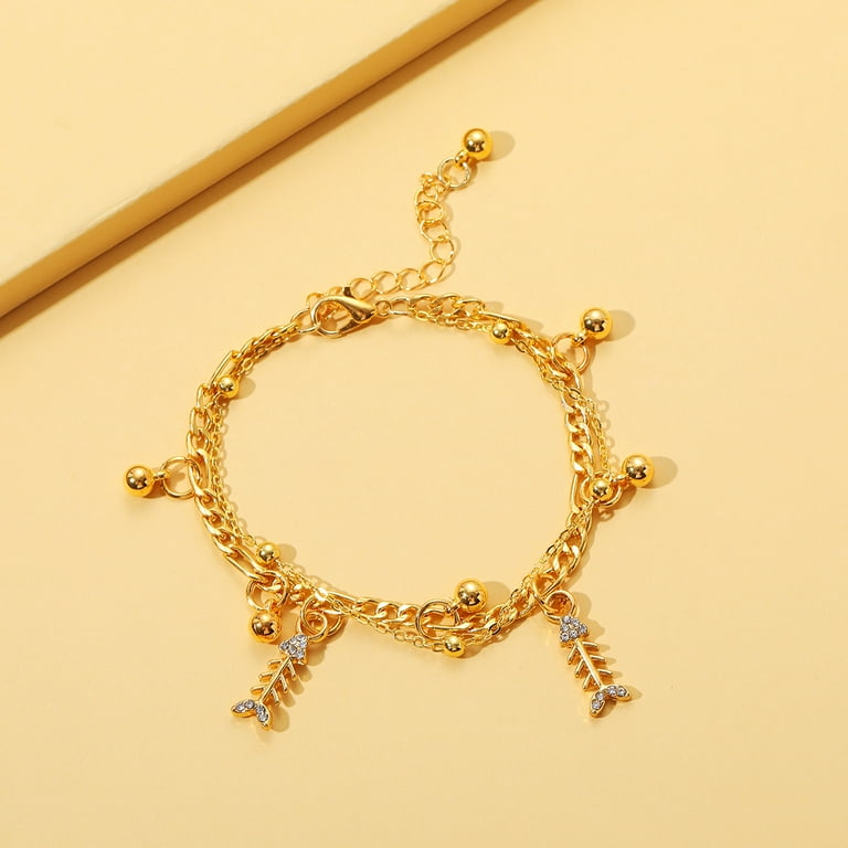 Gold Chain Bracelet Designs For Girls