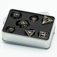 Cusdie Hollow Metal Dice, Flying Dragon D&D Dice, 7 Pcs DND Dice Set ...