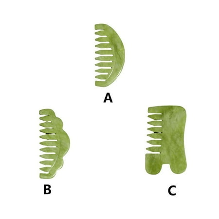 Stone Gua Sha Comb Board Muscle Relaxing Stone Comb for Point Beauty ...