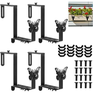 BENTISM Window Box Brackets 88lbs Planter Box Brackets 24 x 10.5 x 10 ...