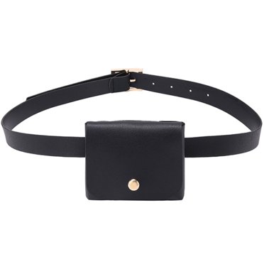 WEGIRL Women's PU Leather Belt Fanny Pack with Removable Belt Fashion ...