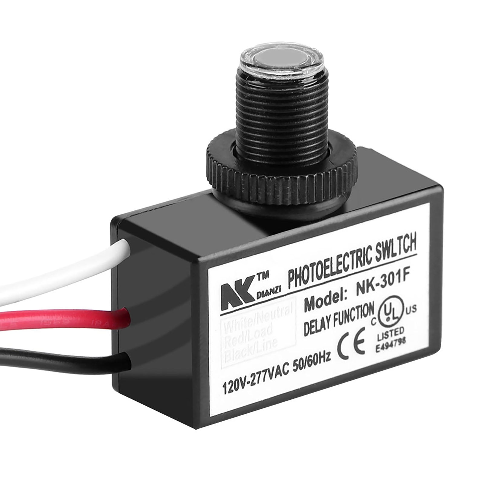 BORDSTRACT 120V-277VAC Light Sensor Control Automatic On/Off ...