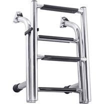 Garelick Eez-In Folding 4-Step Telescoping Transom Ladder, Swim Stairs ...