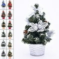 20cm Artificial Table Mini Christmas Tree Home Decoration Festival ...