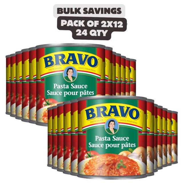 Bravo Pasta Sauce, 680ml (24 Packs) - Walmart.ca