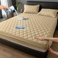 1Pc Waterproof Embossed Mattress Protector, 11.8" Thickened Fitted ...