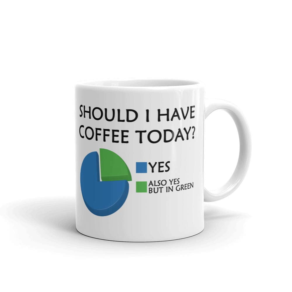Should I Have Coffee Today? Yes Coffee Tea Ceramic Mug Office Work Cup ...