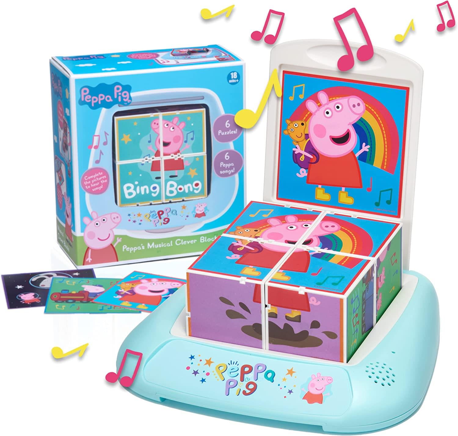 Peppa Pig Musical Clever Building Blocks Pre-School Learning Toy ...