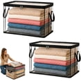 Portable Large Heavy Duty Clear Plastic Storage Box with Hinged Lid ...