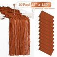 10 Pack Cheesecloth Table Runner Gauze Tablecloth 10FT Long Semi-Sheer ...