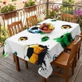 Abstract Watercolor Football Ombre Table Cloth 52x70in, Waterproof ...