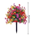 SLYNSHome Artificial Multicolor Flower Topiary Ball Trees with Ground ...