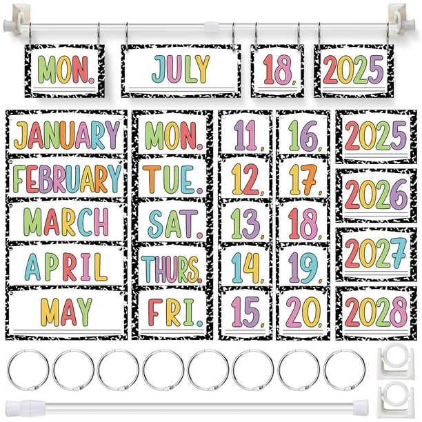 Cuadernos de composición TecUnite con calendario Flip Calendar para el ...